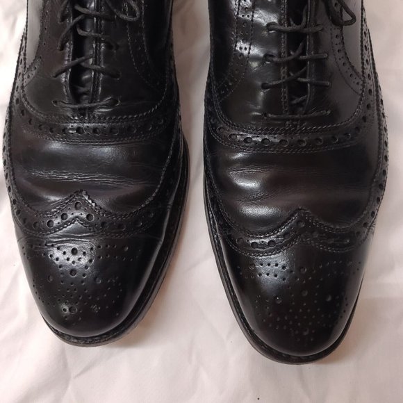 Allen Edmonds | Shoes | Allen Edmonds Mcallister Mens B Black Wingtip ...